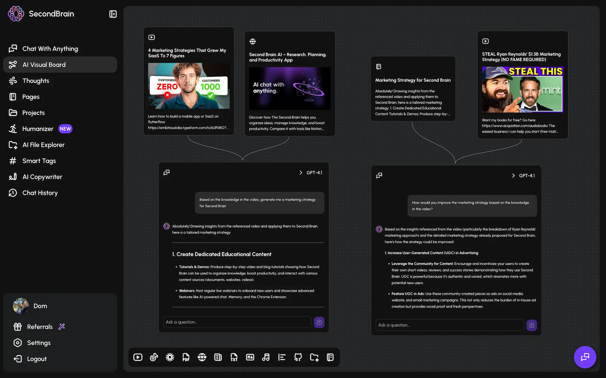 Second Brain AI – Research, Planning, and Productivity App